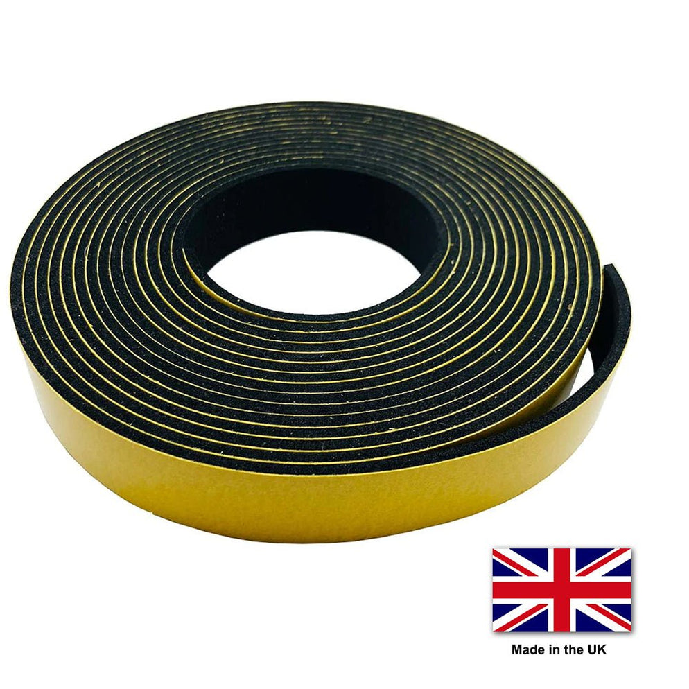3mm EPDM Sponge Foam Rubber Tape - Neoprene Alternative, Weatherproof ...