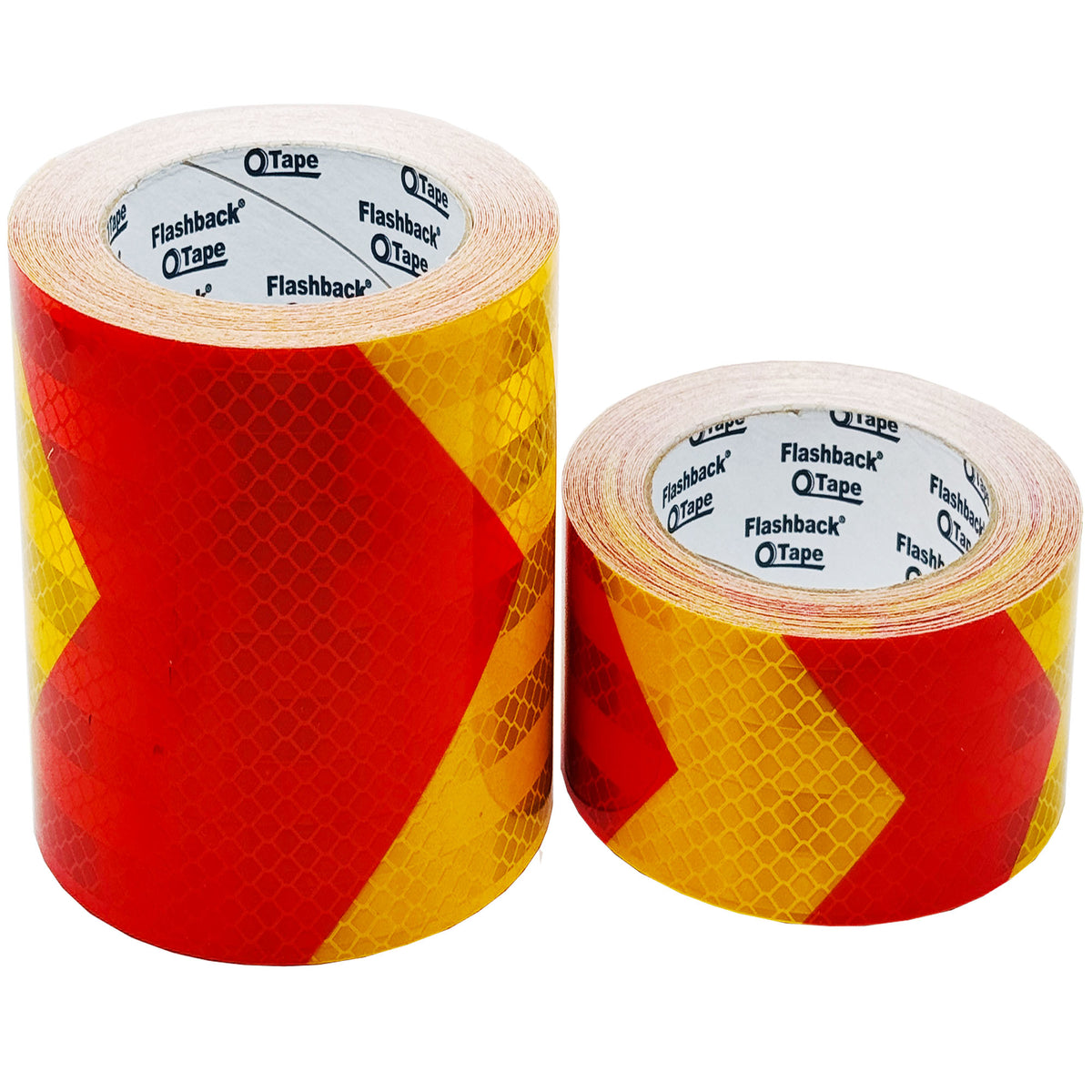 Red & Yellow Arrow / Chevron Reflective Tape — Flashback Tape