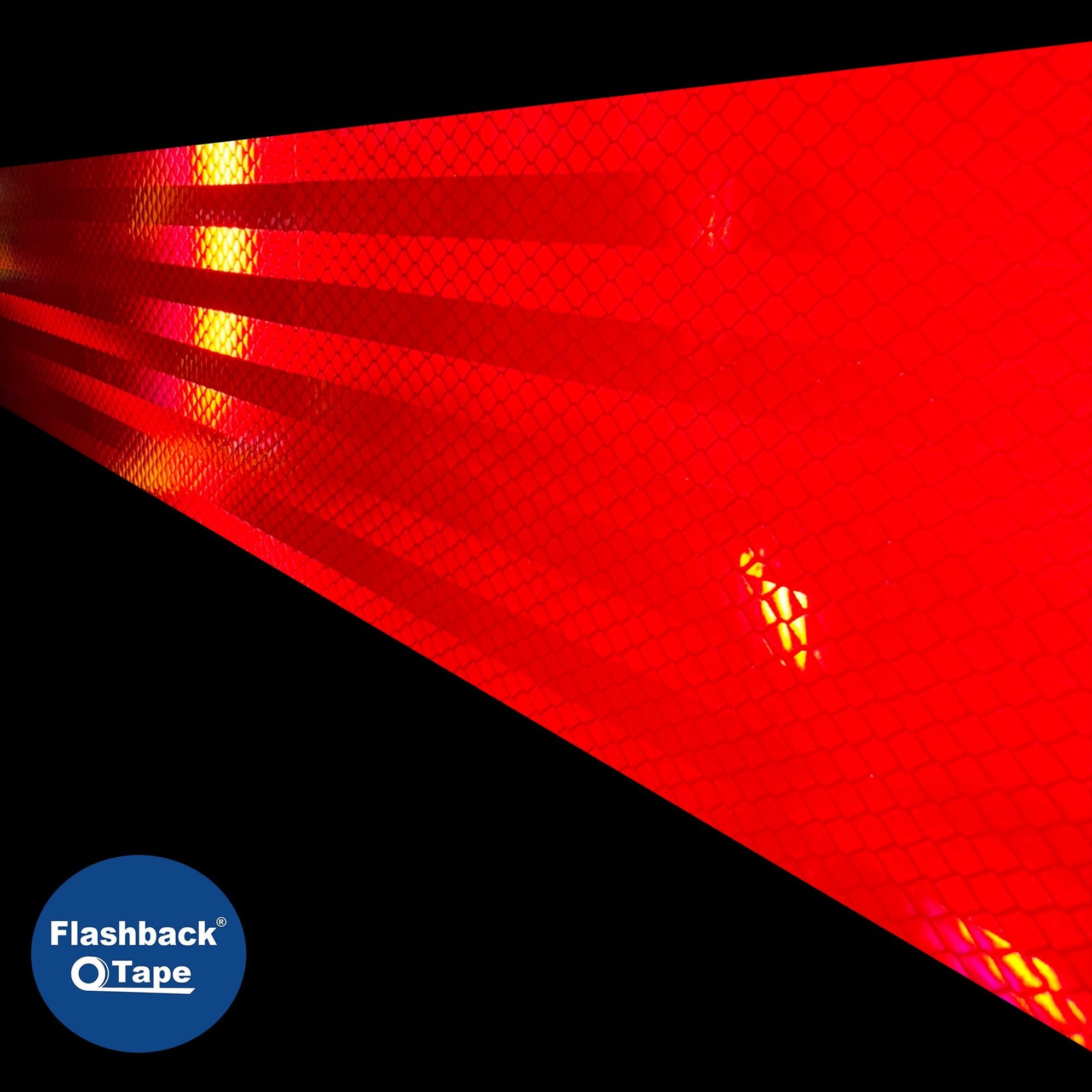 Red Reflective Tape | Free UK Delivery | UK Supplier. — Flashback Tape