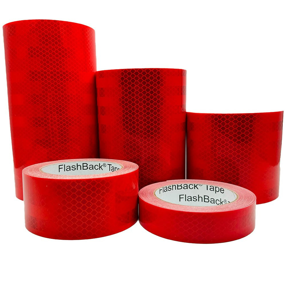 Red Reflective Tape | Free UK Delivery | UK Supplier. — Flashback Tape