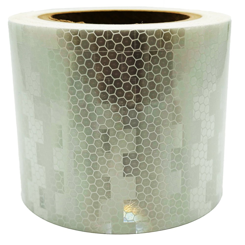 White Prismatic Reflective Tape – (RA1 Certified) — Flashback Tape