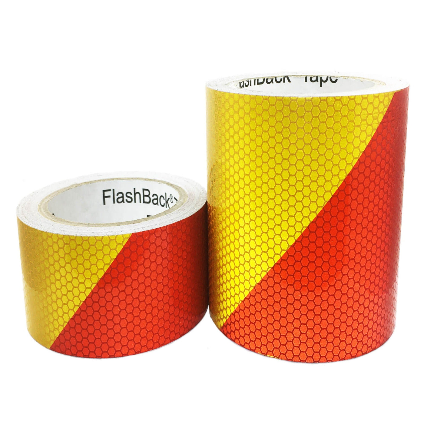 Red & Yellow Chevron Reflective Tape — Flashback Tape